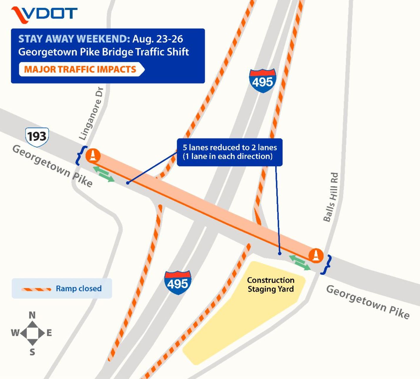 Northern Virginia District | Reminder: Georgetown Pike Bridge "stay ...