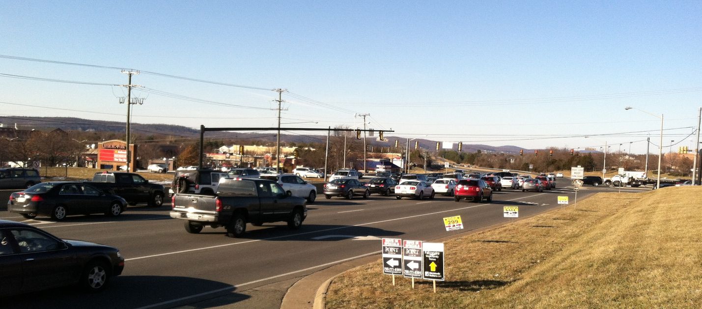 Route 15 Bypass interchange at Edwards Ferry Road and Fort Evans Road ...