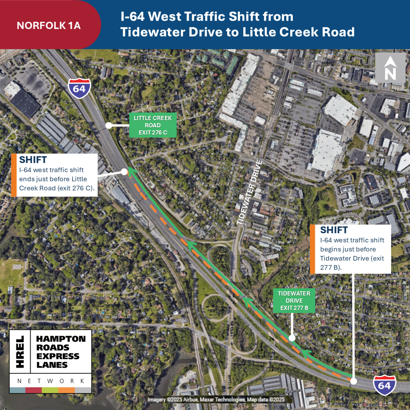Hampton Roads District | Long-term traffic shift on I-64 west scheduled ...