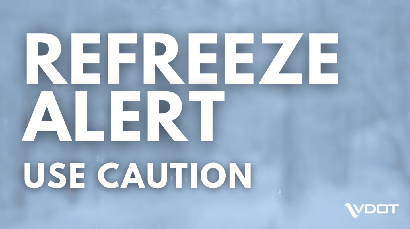 Hampton Roads District | Watch for potential refreeze on area roads ...