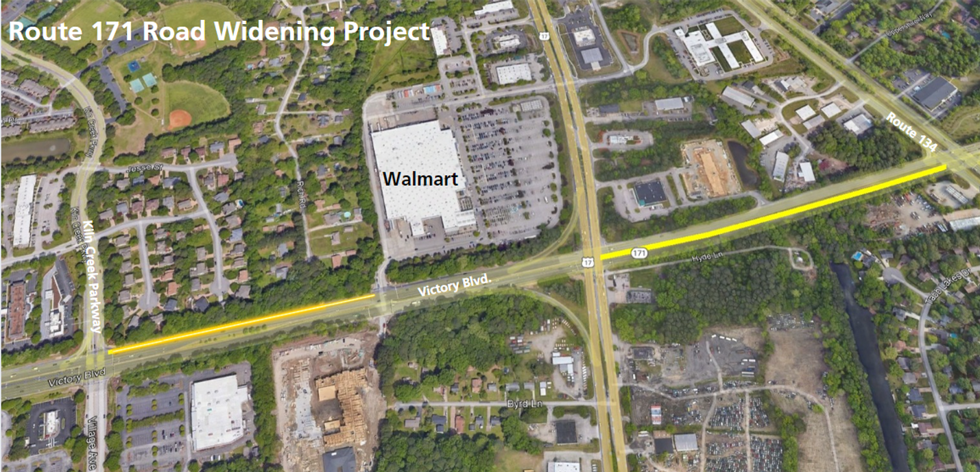 Hampton Roads District | Roadway widening project begins on Route 171 ...