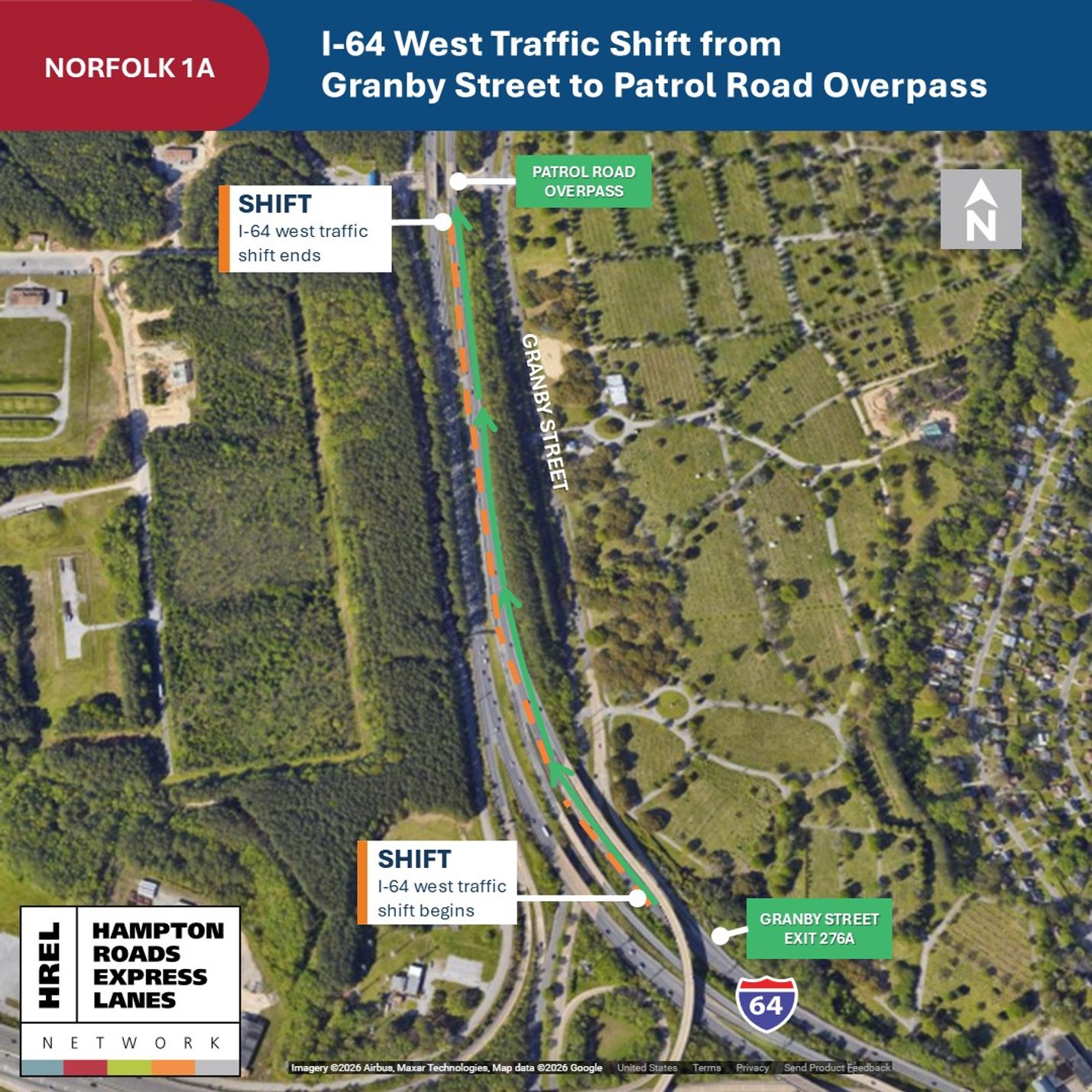 Hampton Roads District | Long-term traffic shift on I-64 west scheduled ...