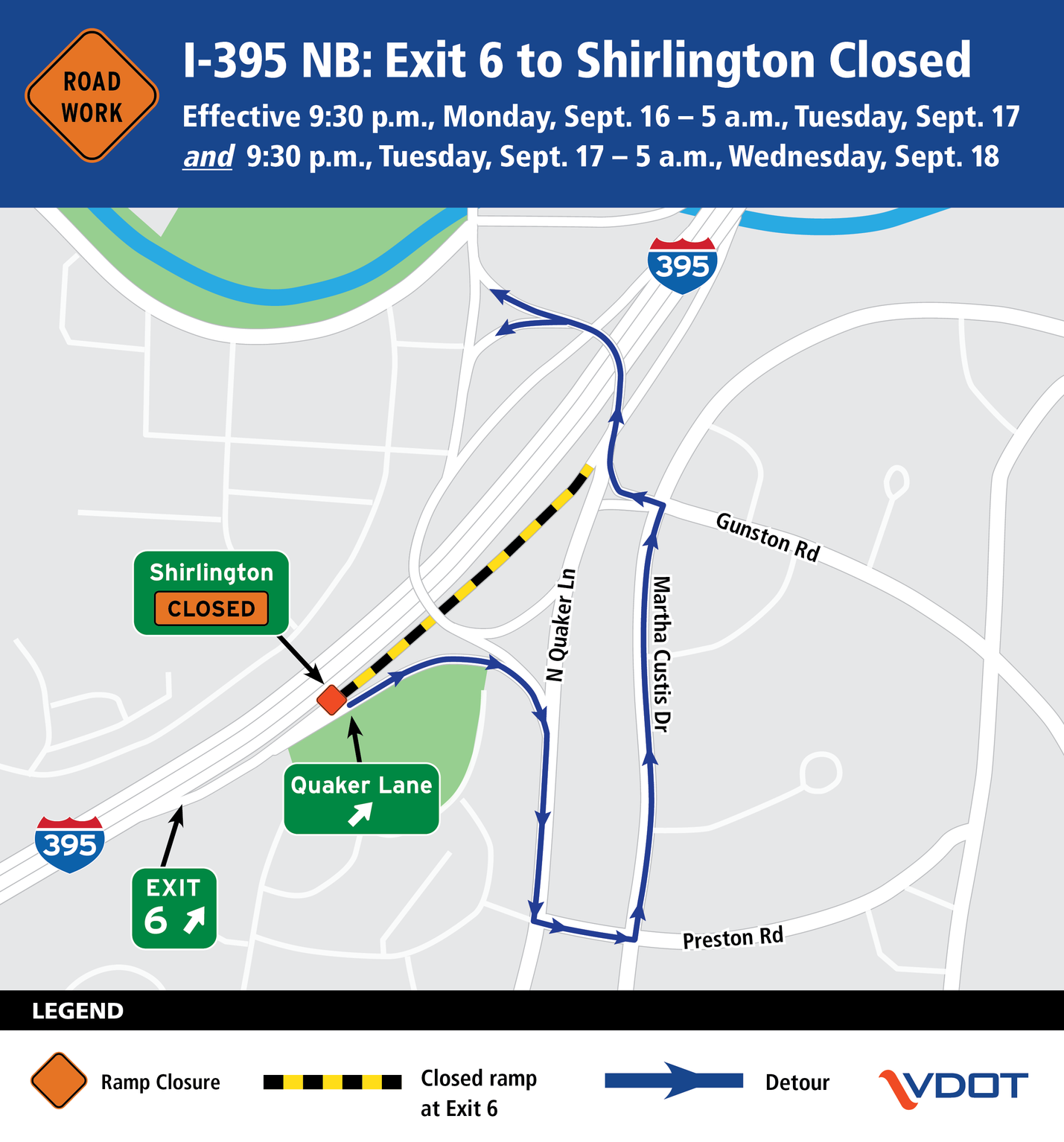 Northern Virginia District | I-395 northbound ramp to Shirlington ...