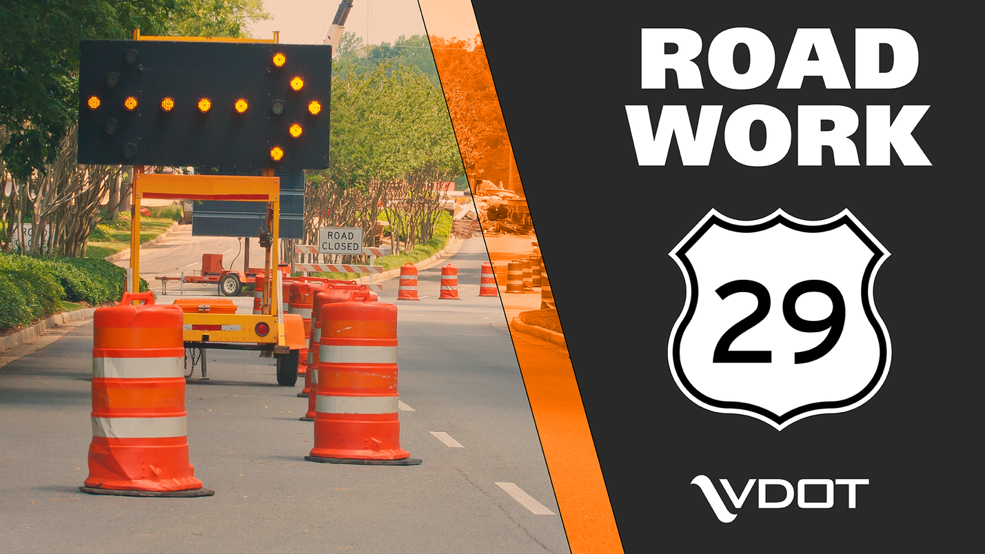 Northern Virginia District | Route 29 southbound nighttime lane closure ...