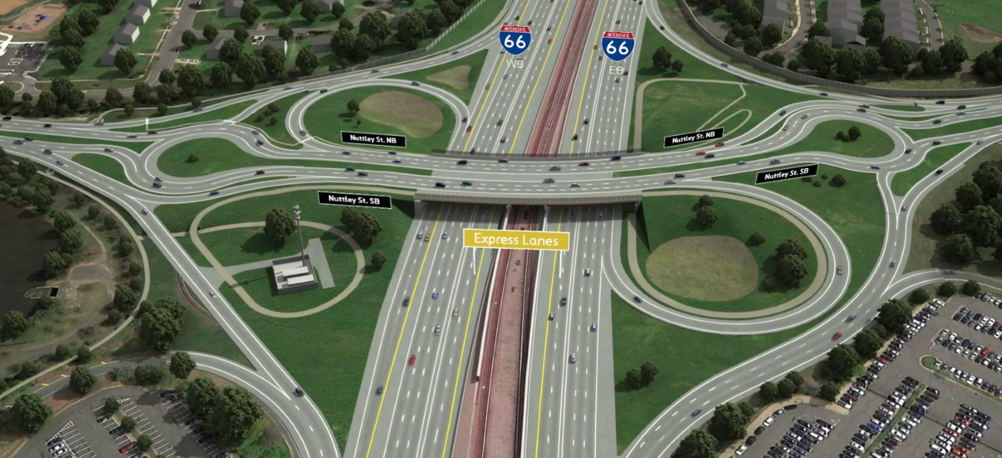Northern Virginia District | I-66/Nutley Street roundabouts to open on ...