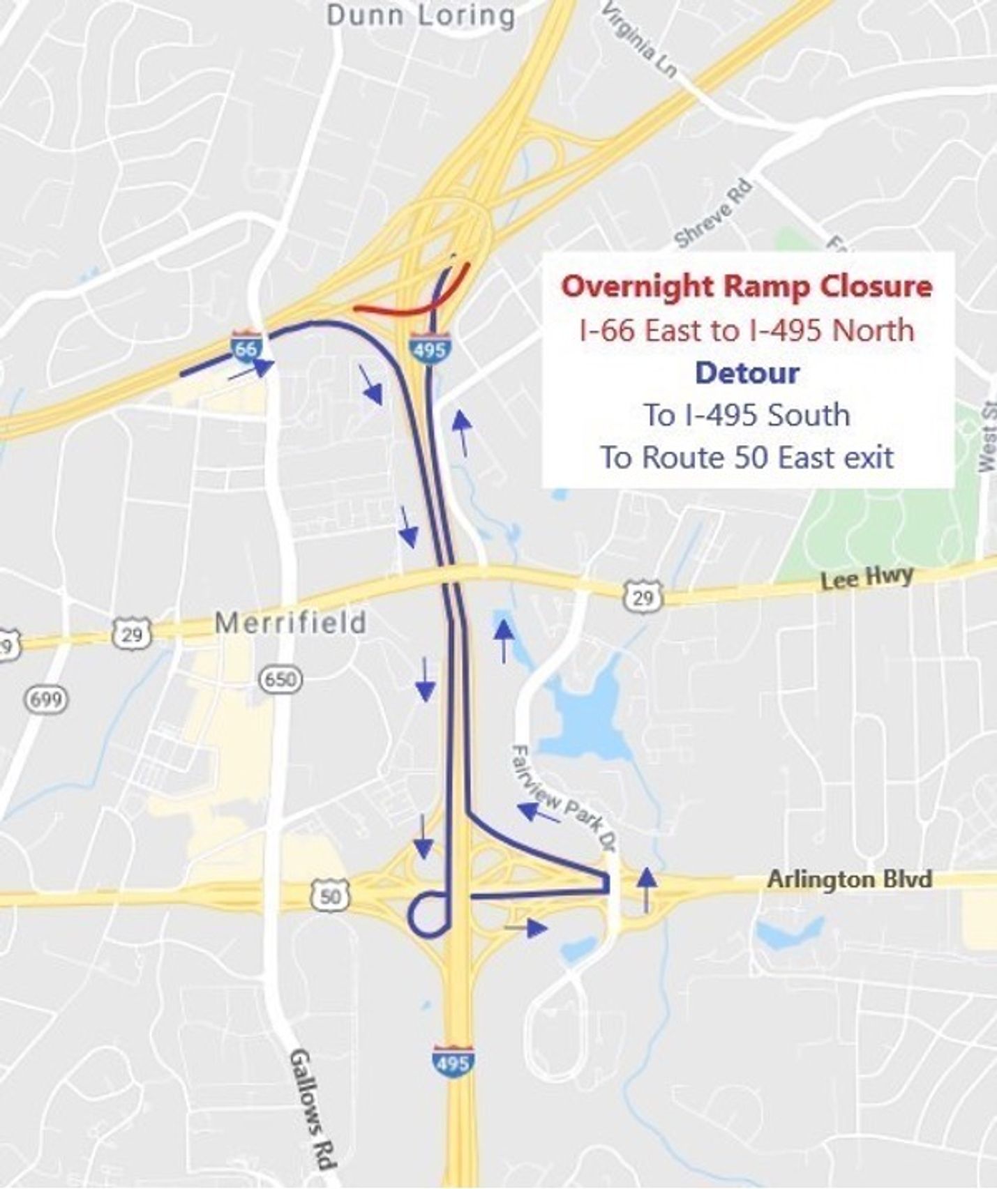 Northern Virginia District | Overnight ramp closures at multiple I-66 ...