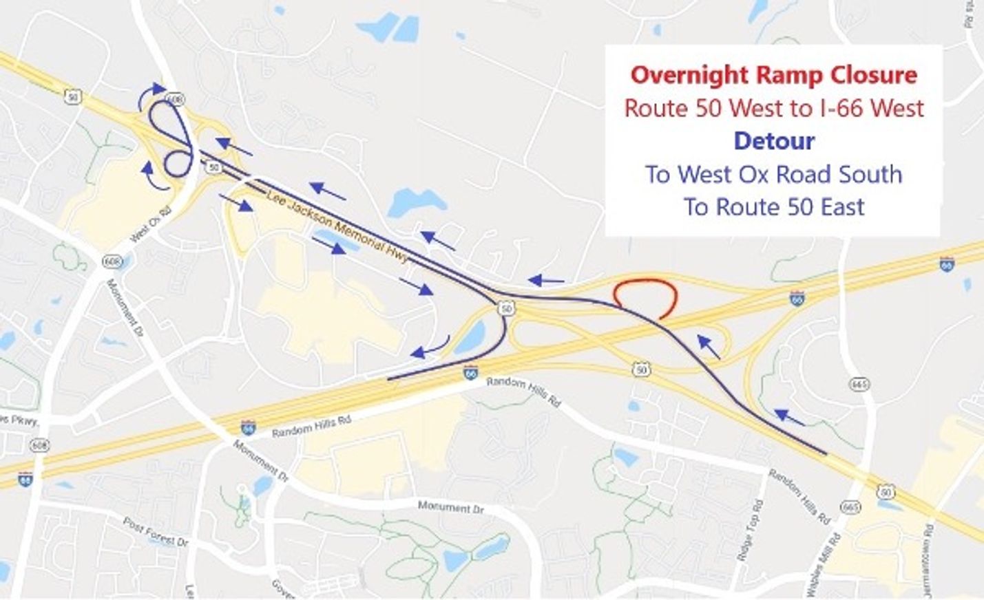 Northern Virginia District | Overnight ramp closures at multiple I-66 ...