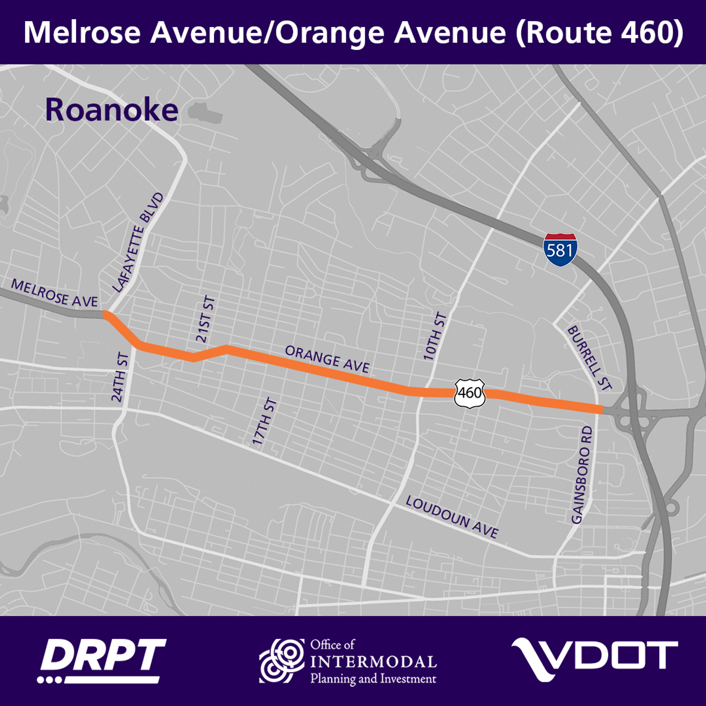 Salem District | Give Input on study for Melrose Avenue/Orange Avenue in Roanoke | Virginia ...