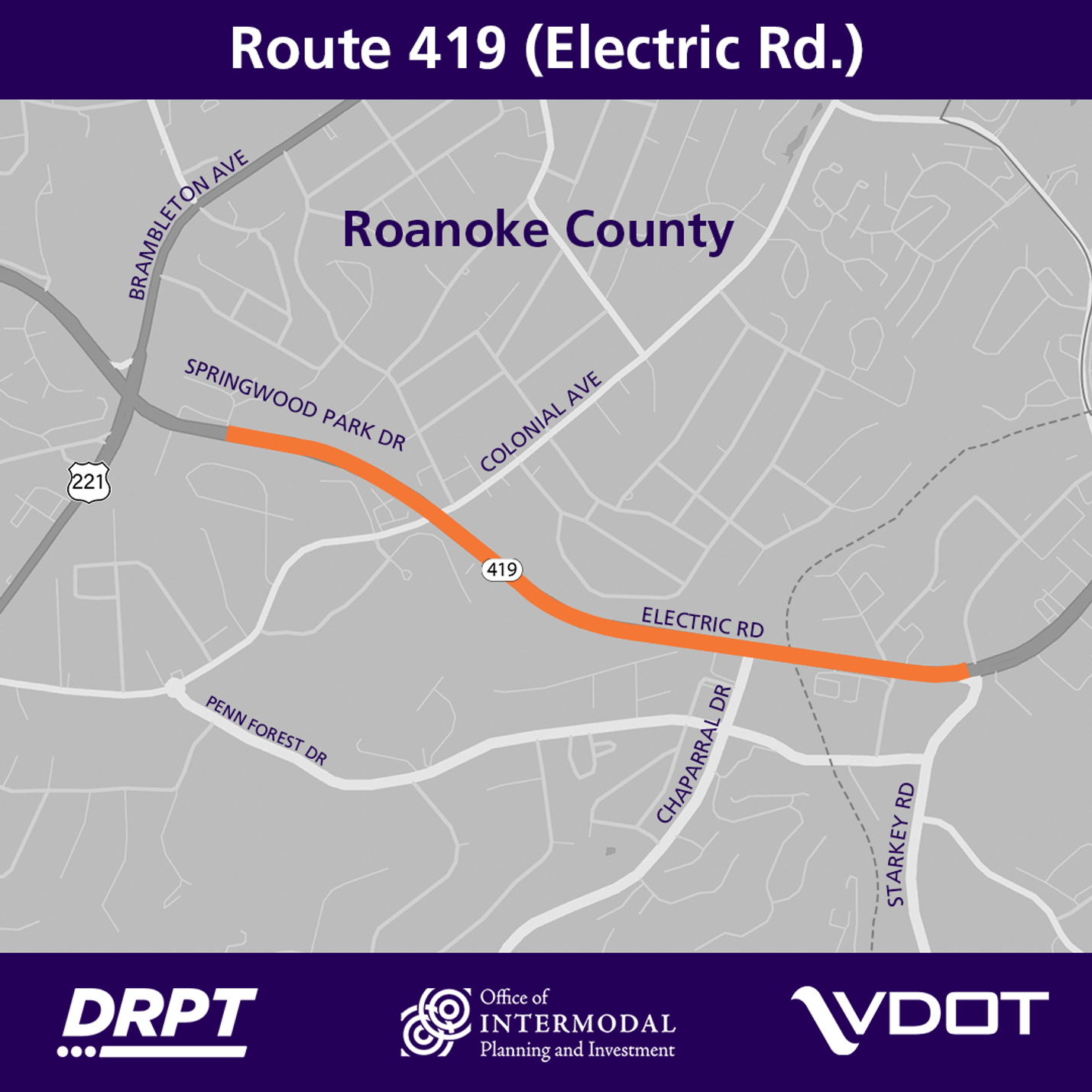 Salem District | Give input on study for Route 419 in Roanoke County ...