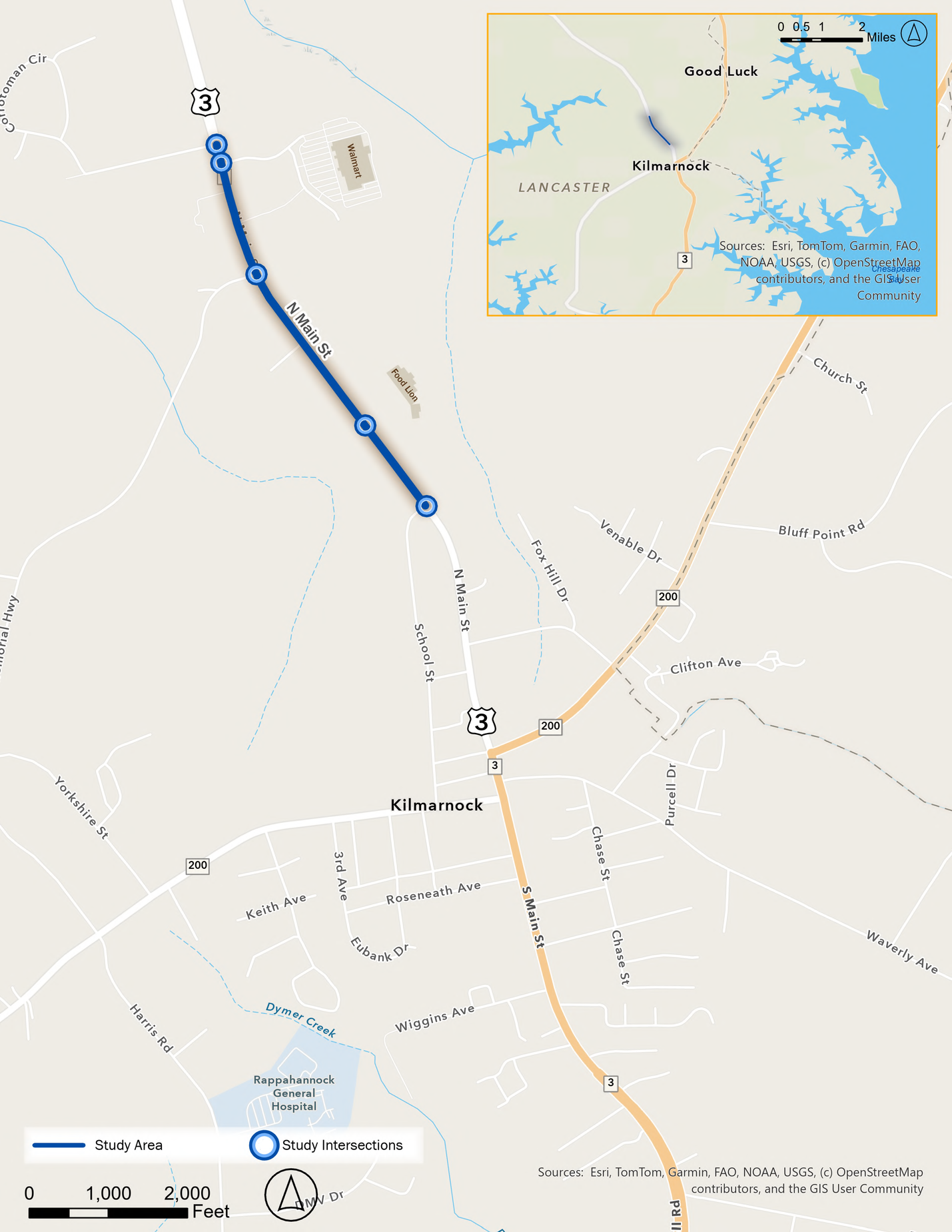 Route 3 corridor STARS study (Lancaster County and Town of Kilmarnock ...