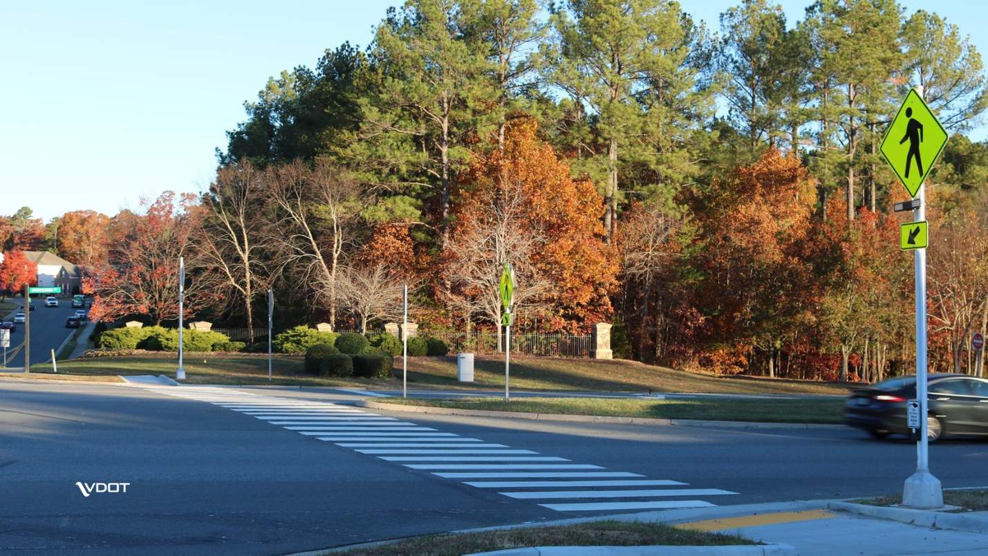Fredericksburg District | Two new enhanced pedestrian crossings ...