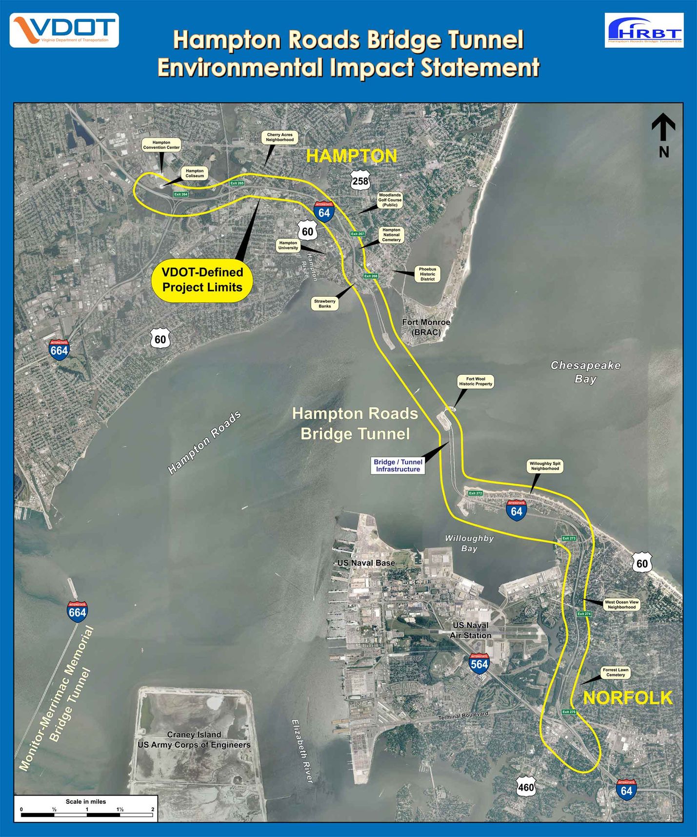 I-64 Hampton Roads Bridge-Tunnel study (corridor from I-664 in Hampton ...
