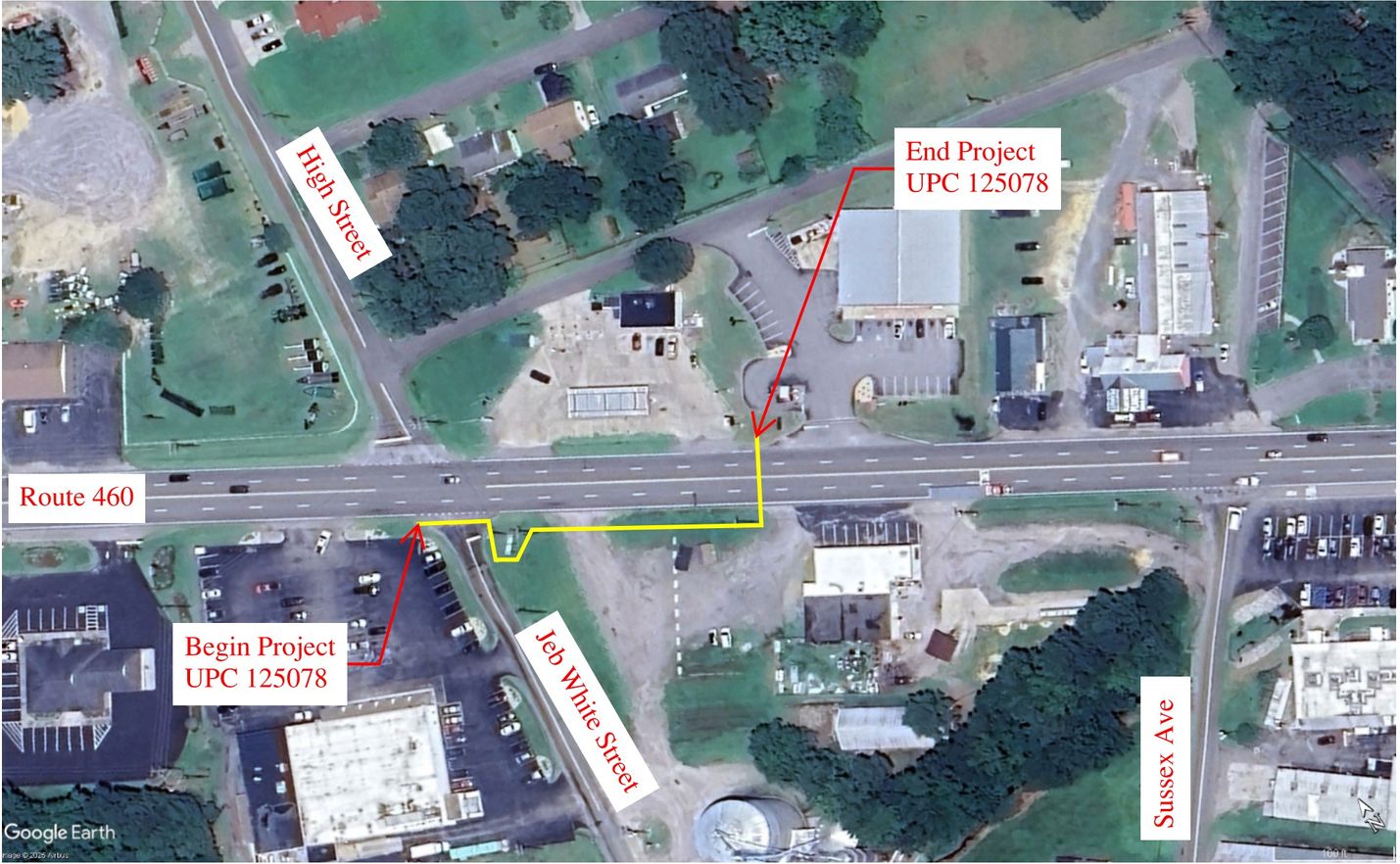 Route 460 Wakefield Pedestrian Improvements | Virginia Department of ...