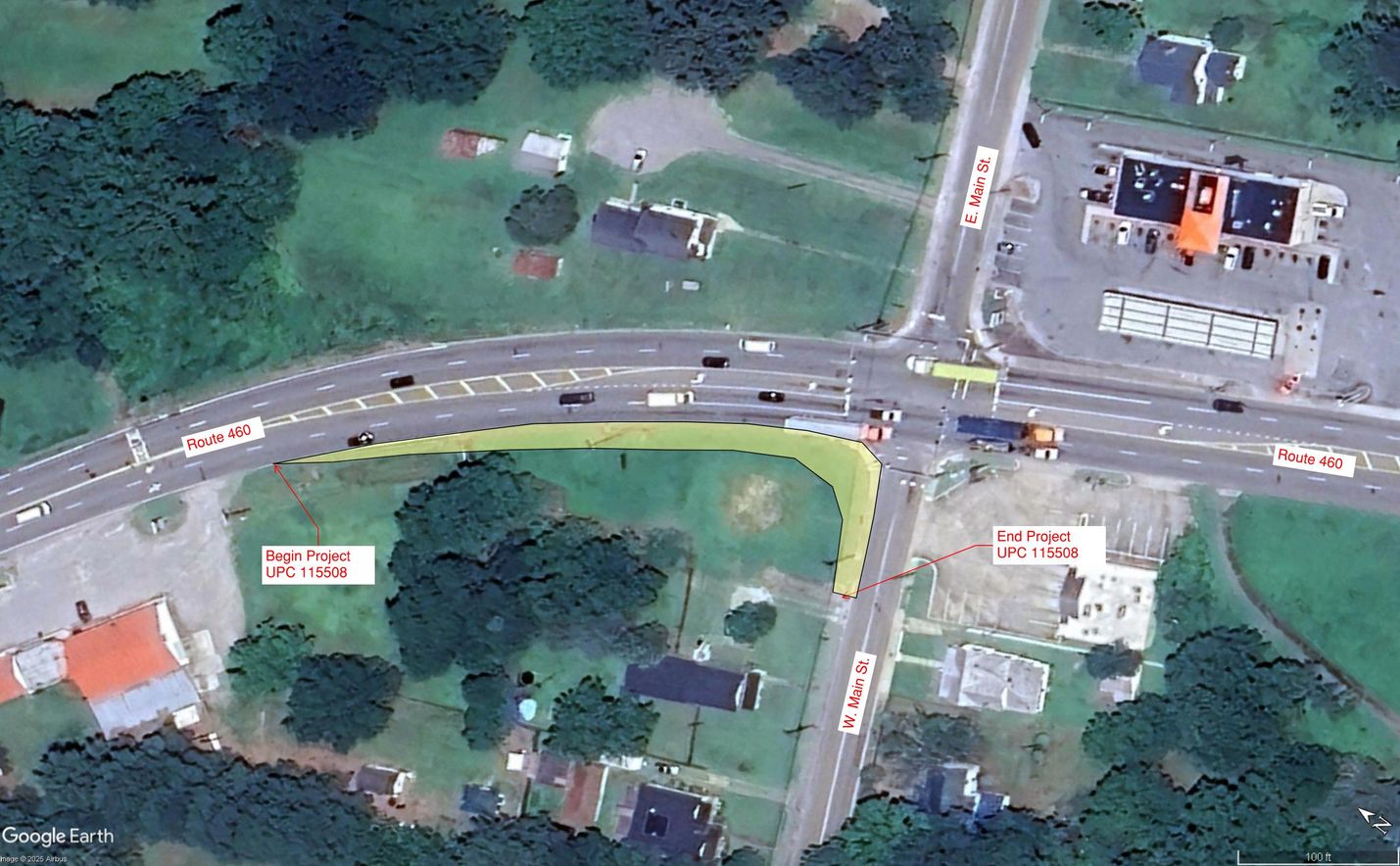 Route 460 Wakefield Right Turn Lane | Virginia Department of Transportation
