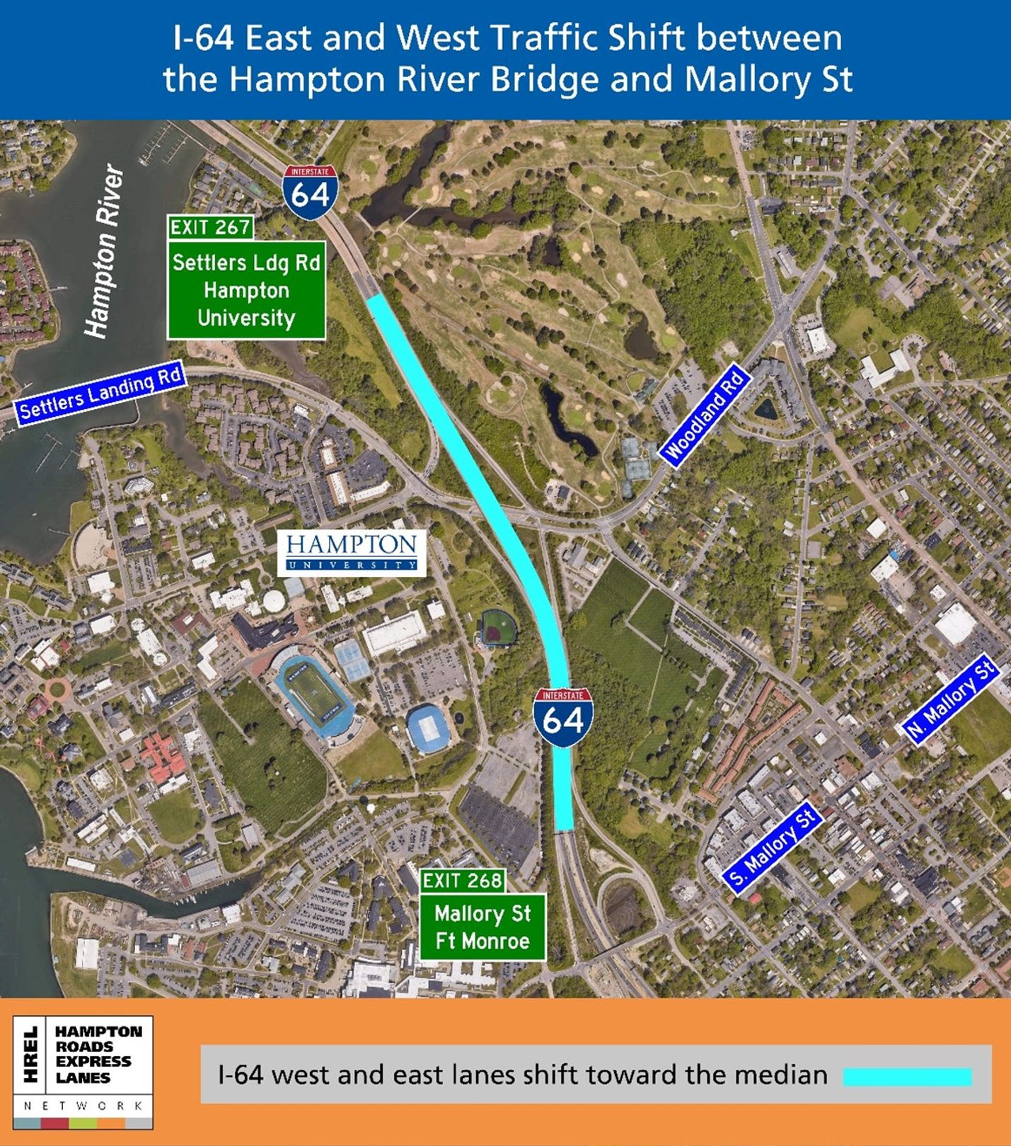 Hampton Roads District | Long-term traffic shift on I-64 in both ...
