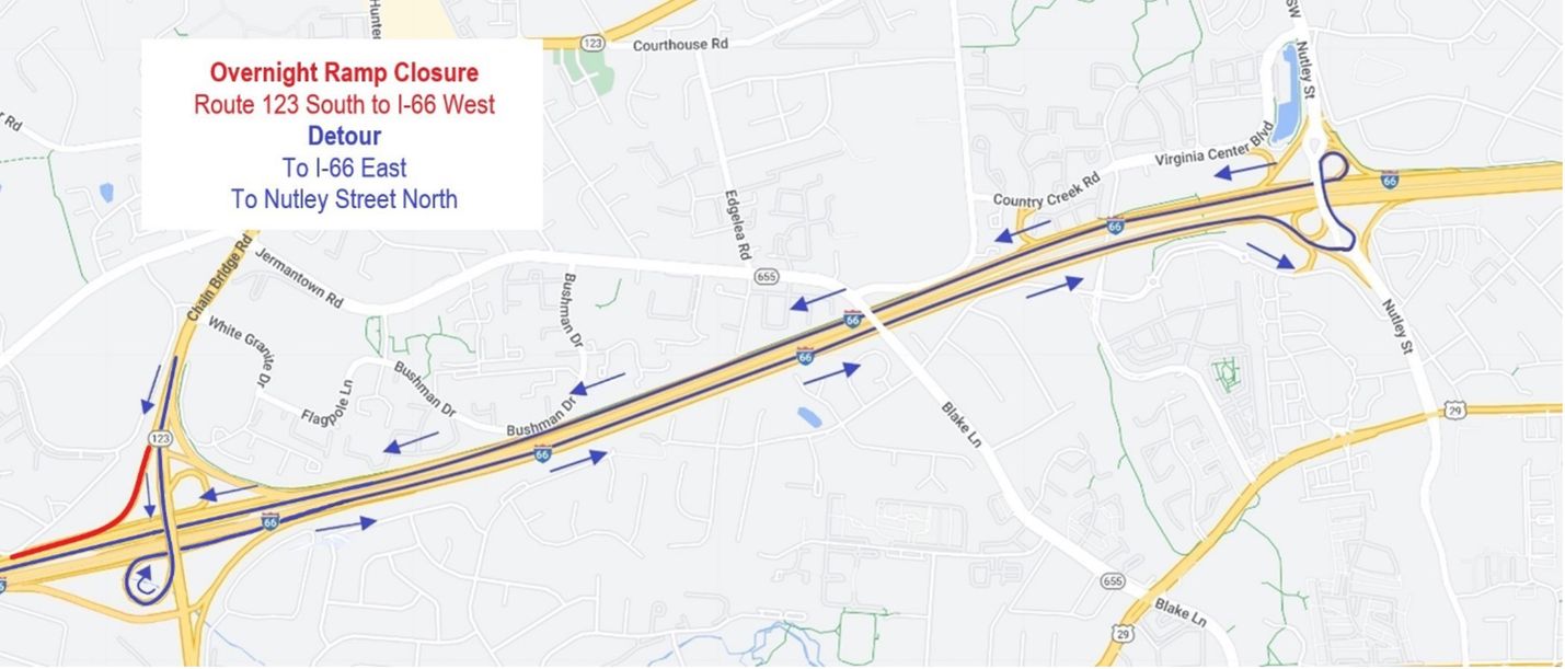 Northern Virginia District | Overnight ramp closures planned tonight ...