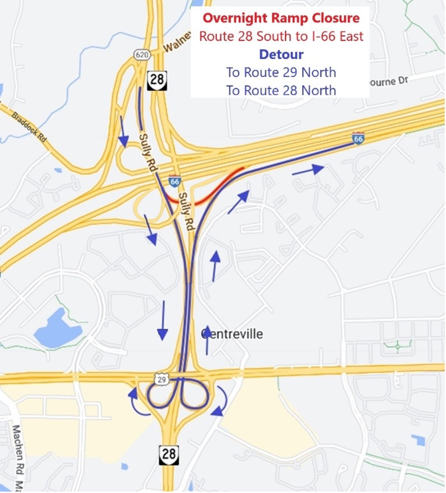 Northern Virginia District | Overnight ramp closure planned at Route 28 ...