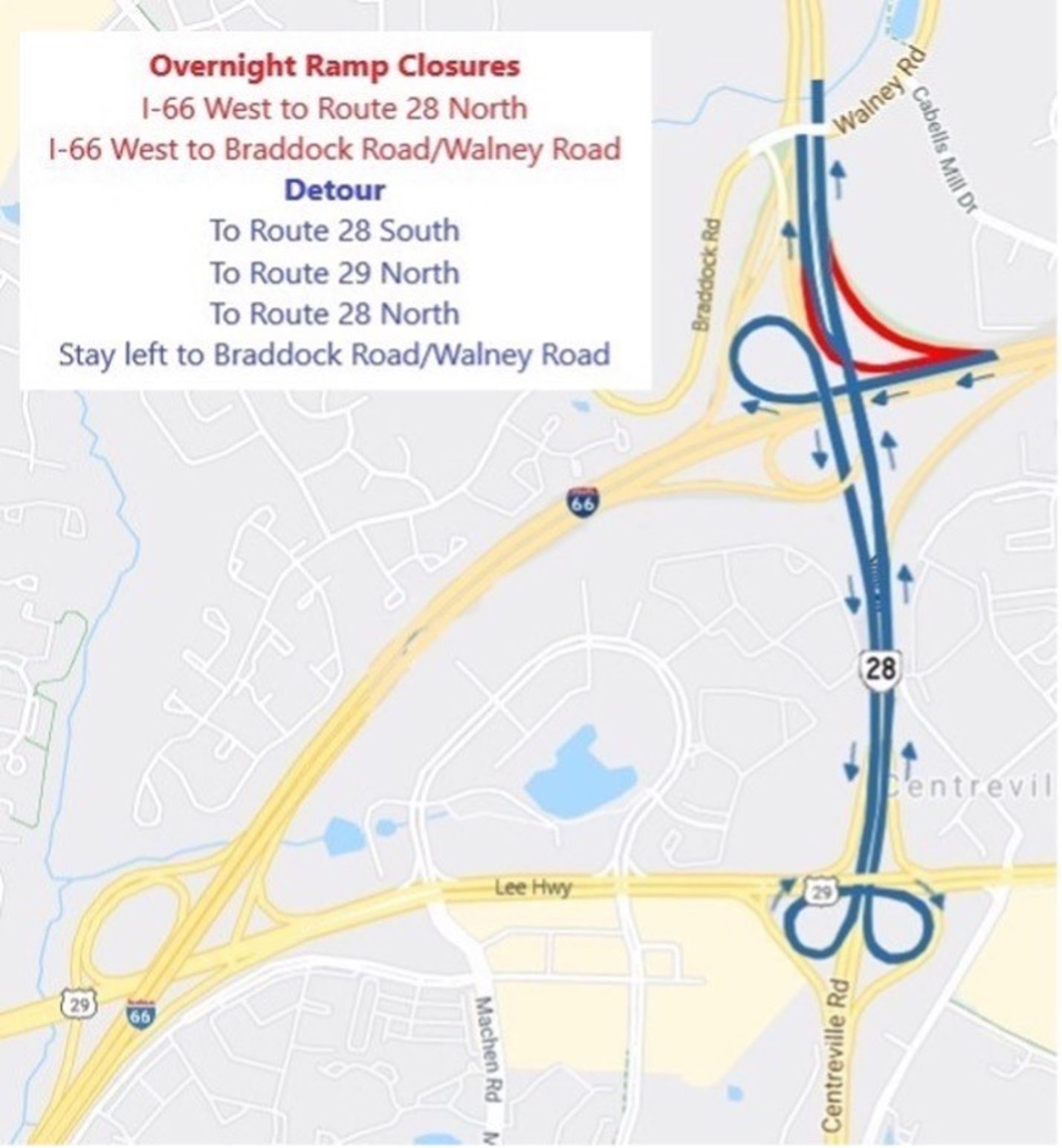Northern Virginia District | Overnight ramp closures planned at ...