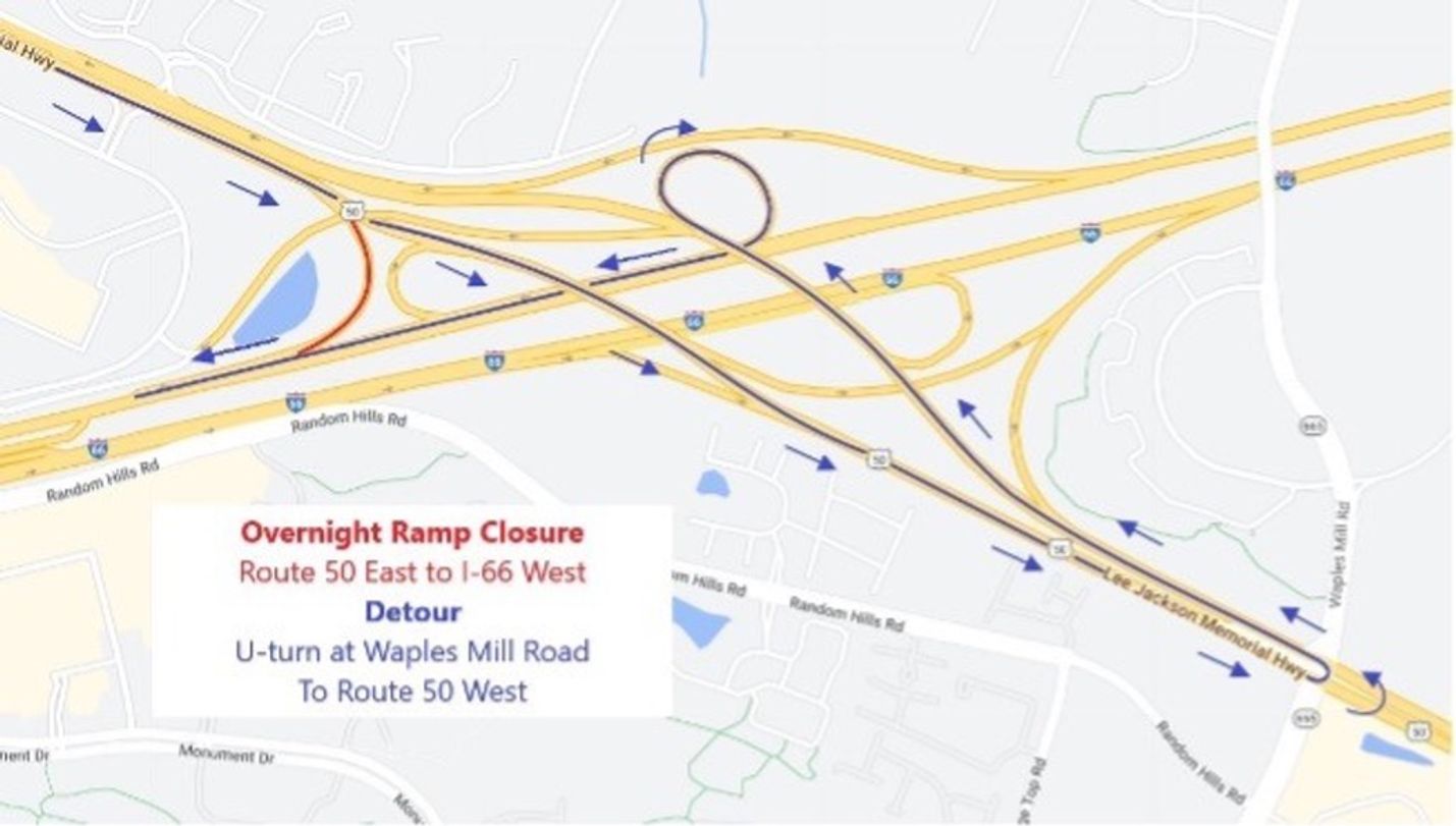 Northern Virginia District | Overnight ramp closures planned at ...
