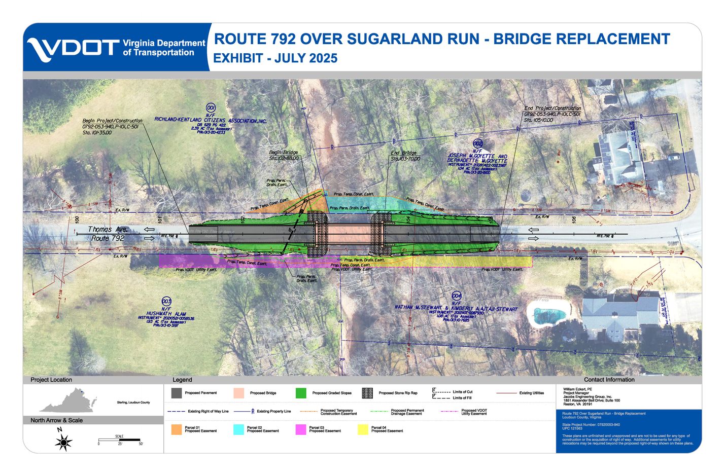 Thomas Avenue over Sugarland Run bridge replacement in Loudoun County ...