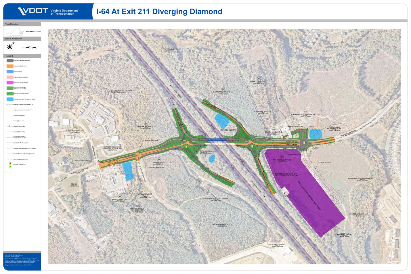 I-64 at Exit 211 interchange improvement project, New Kent | Virginia ...