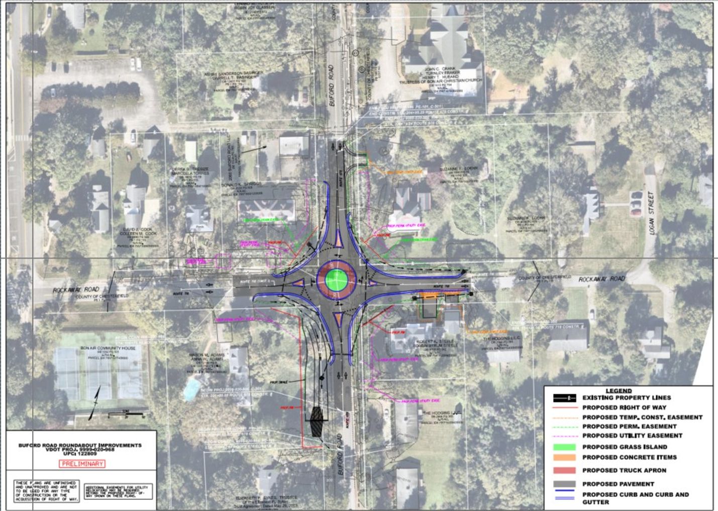 Roundabout at Buford and Rockaway Roads, Chesterfield County | Virginia ...