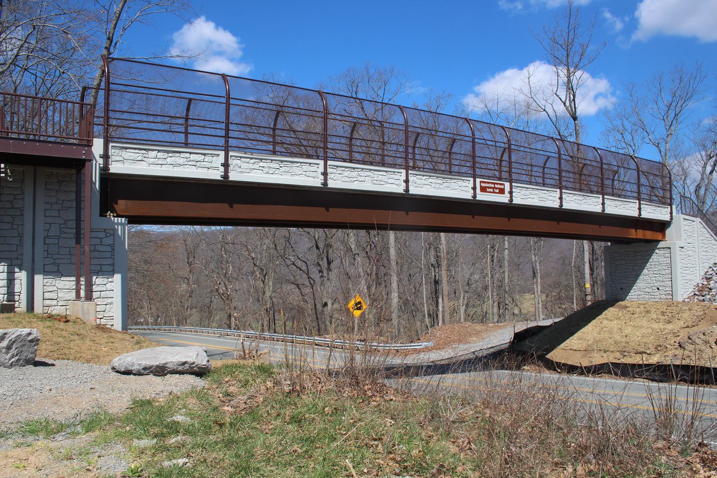 Salem District | New Appalachian Trail pedestrian bridge over Route 311 ...
