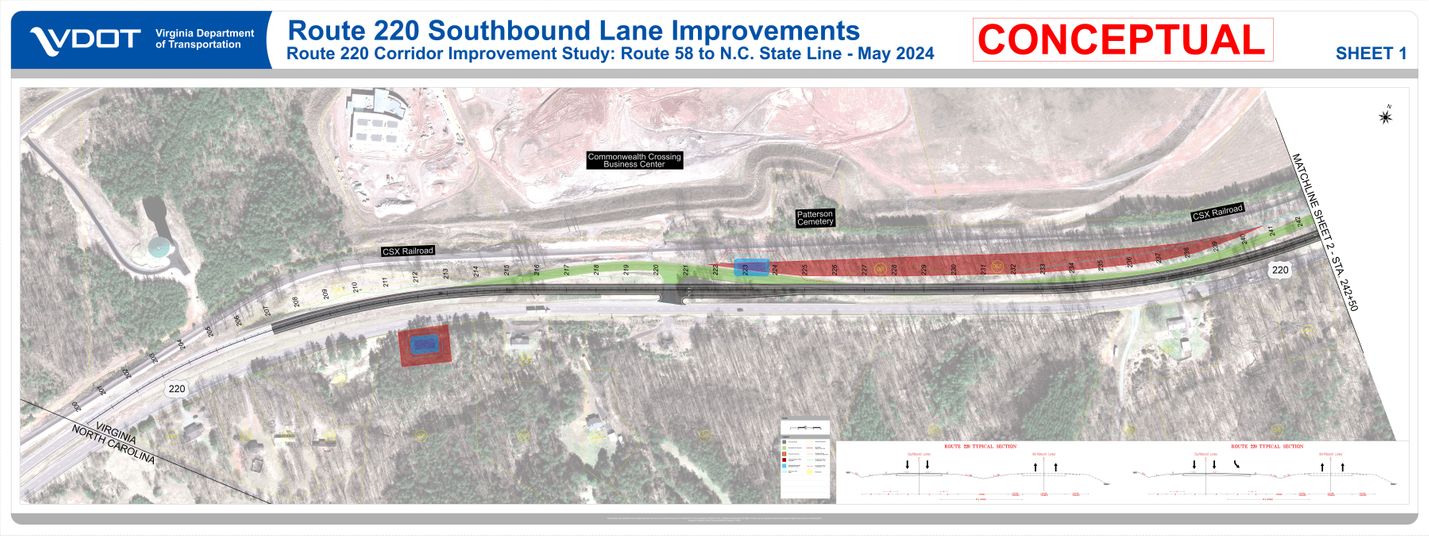 Route 220 improvement study Route 58 to North Carolina state line ...