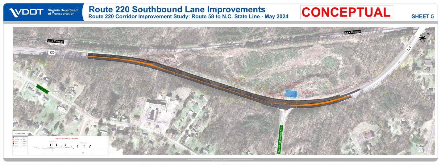 Route 220 improvement study Route 58 to North Carolina state line ...