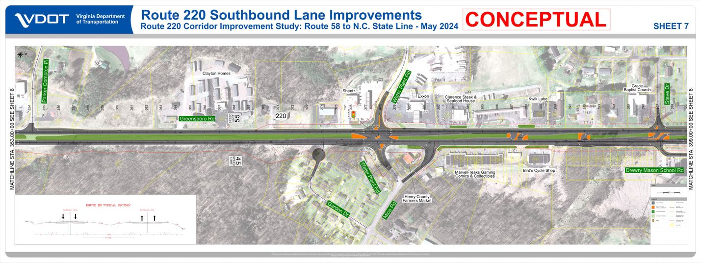 Route 220 improvement study Route 58 to North Carolina state line ...
