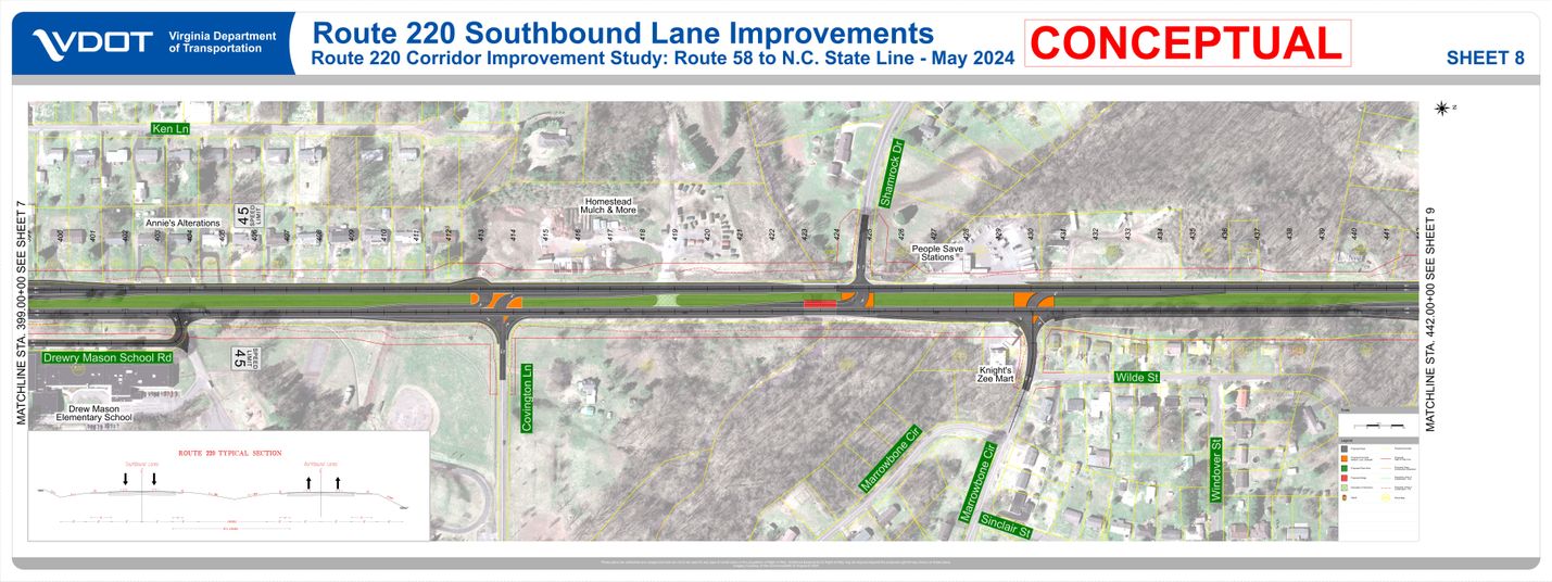Route 220 improvement study Route 58 to North Carolina state line ...