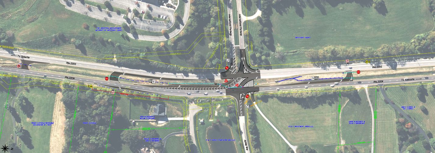 Route 220 intersection at International Parkway – Botetourt County ...