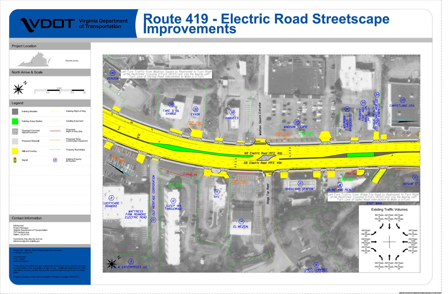 Route 419 improvements in Roanoke County - Ogden Road to Starkey Road ...