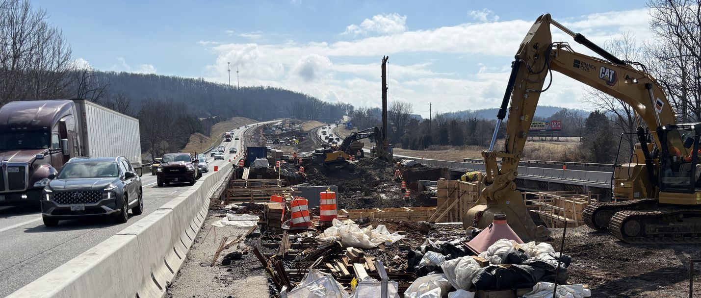 Interstate 81 Weyers Cave truck climbing lanes and Exit 235 ...