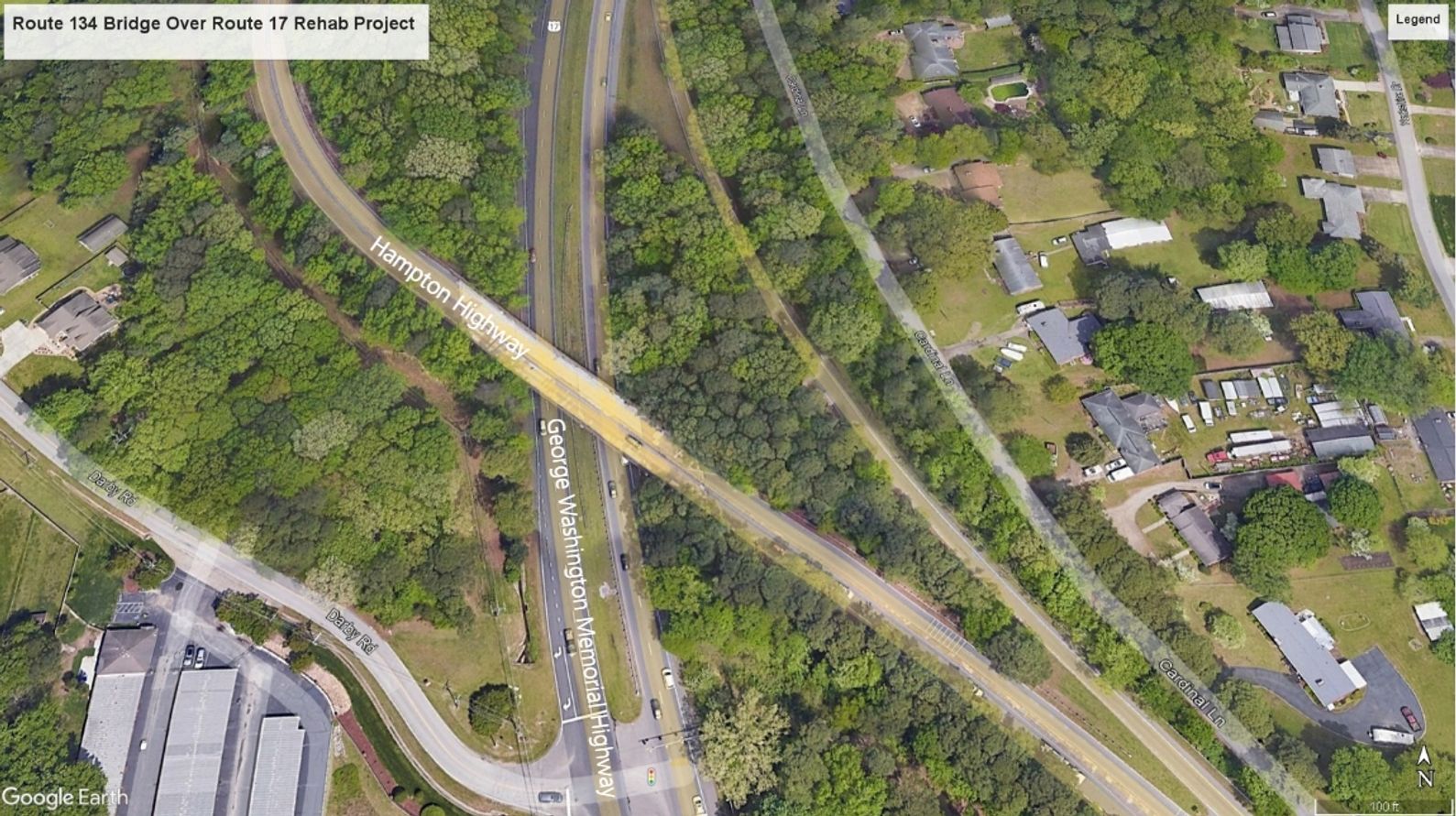 Route 134 Bridge over Route 17 | Virginia Department of Transportation