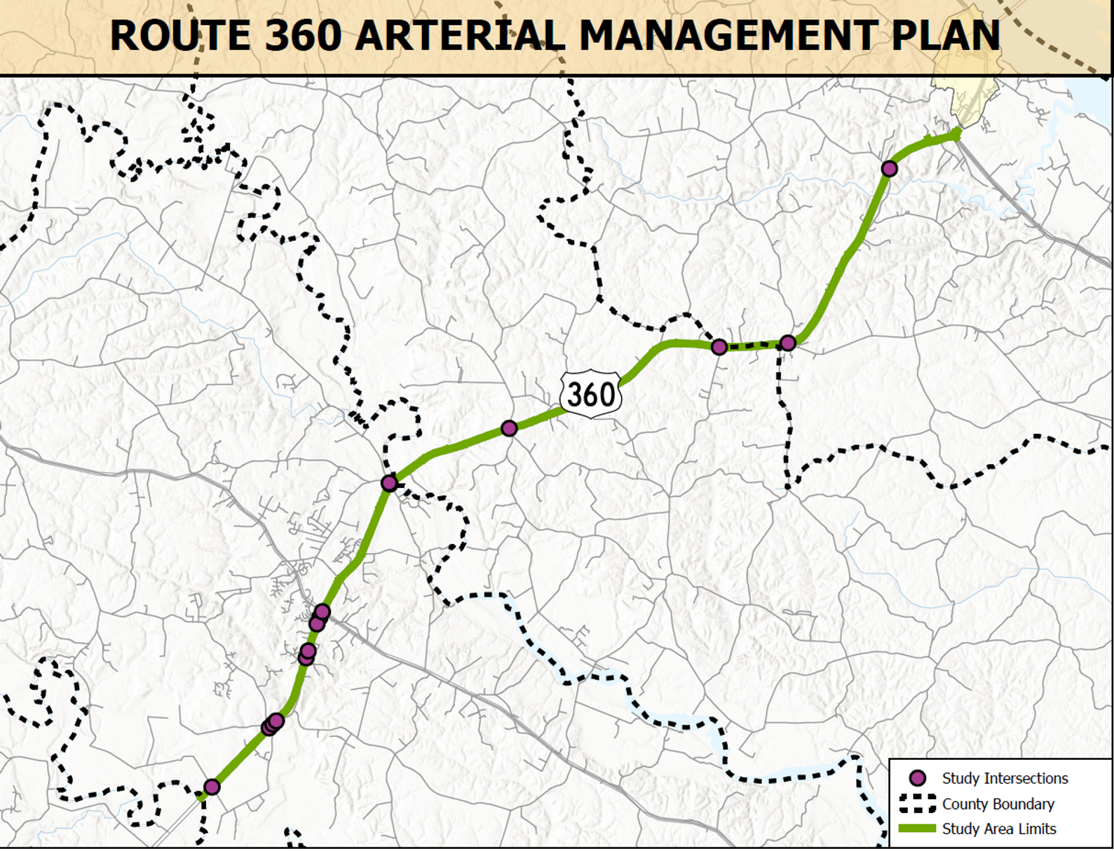 Route 360 arterial management study in multiple localities | Virginia ...