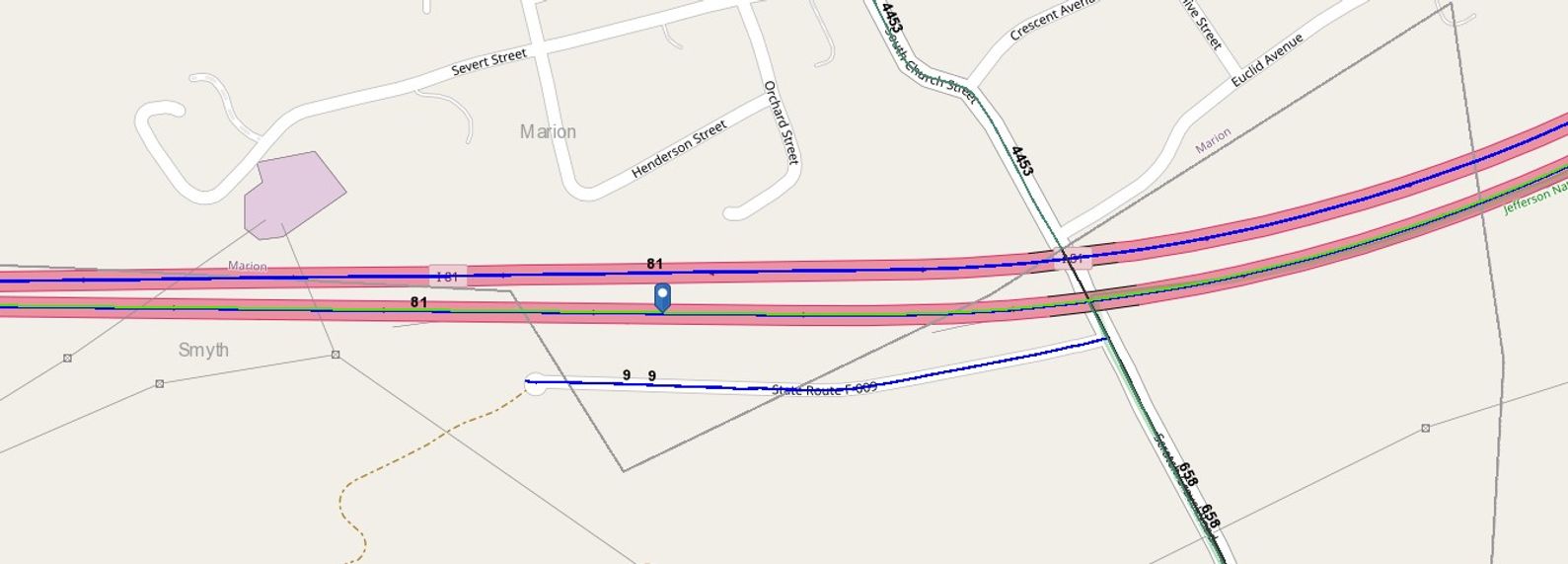 Interstate 81 exit 45 deceleration lane extension and bridge ...
