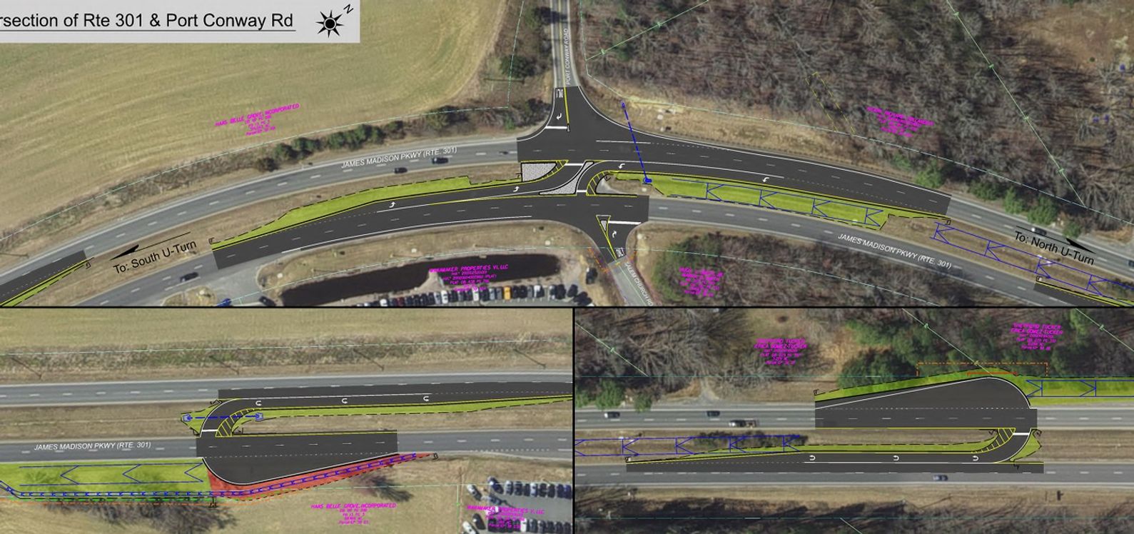 Route 301 and Port Conway Road intersection improvements | Virginia ...