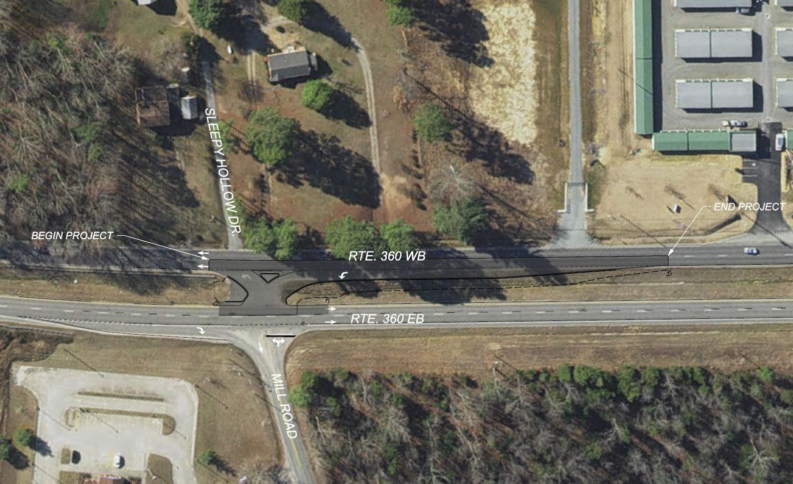 Route 360 at Mill Road intersection improvement | Virginia Department ...