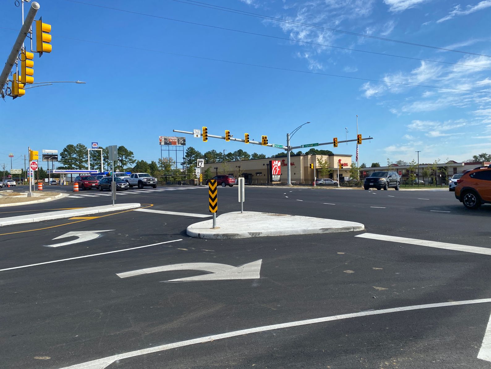 Route 1 (Patriot Highway) and Route 1489 (Market Street) intersection ...