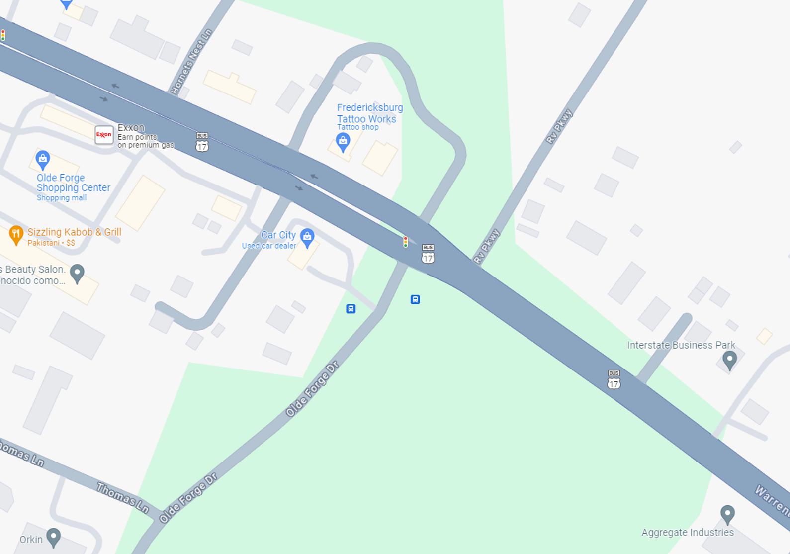 Route 17 Business intersection improvements at Olde Forge Drive in ...