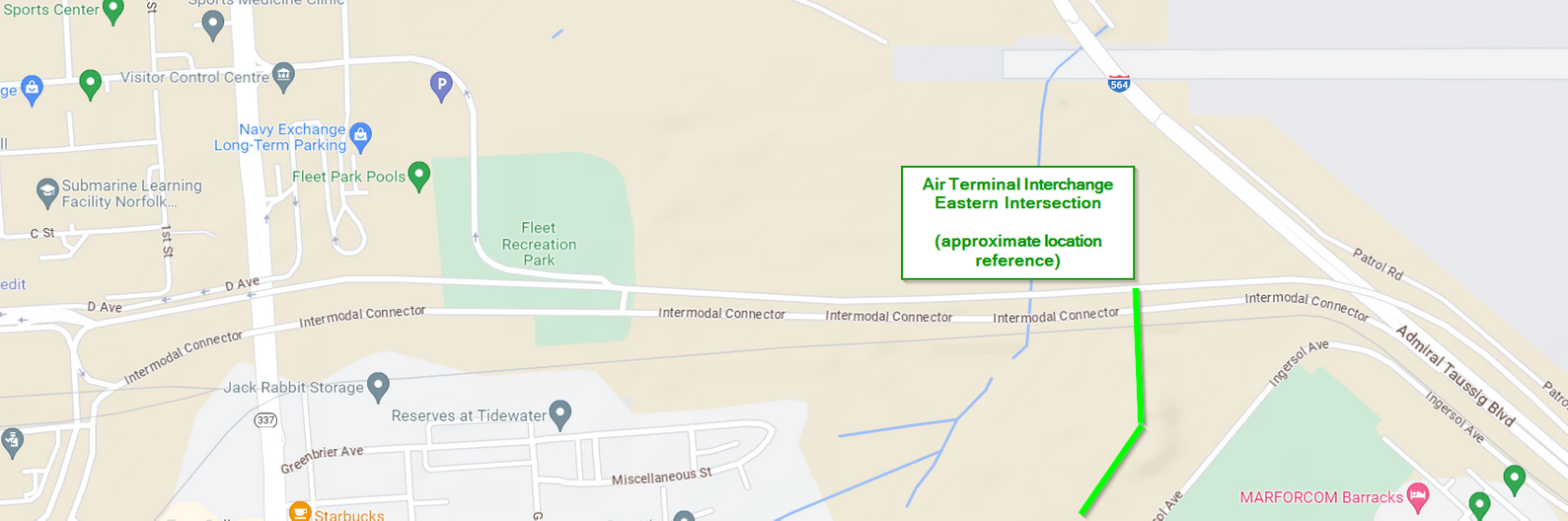 Air Terminal Interchange (ATI) eastern intersection | Virginia ...