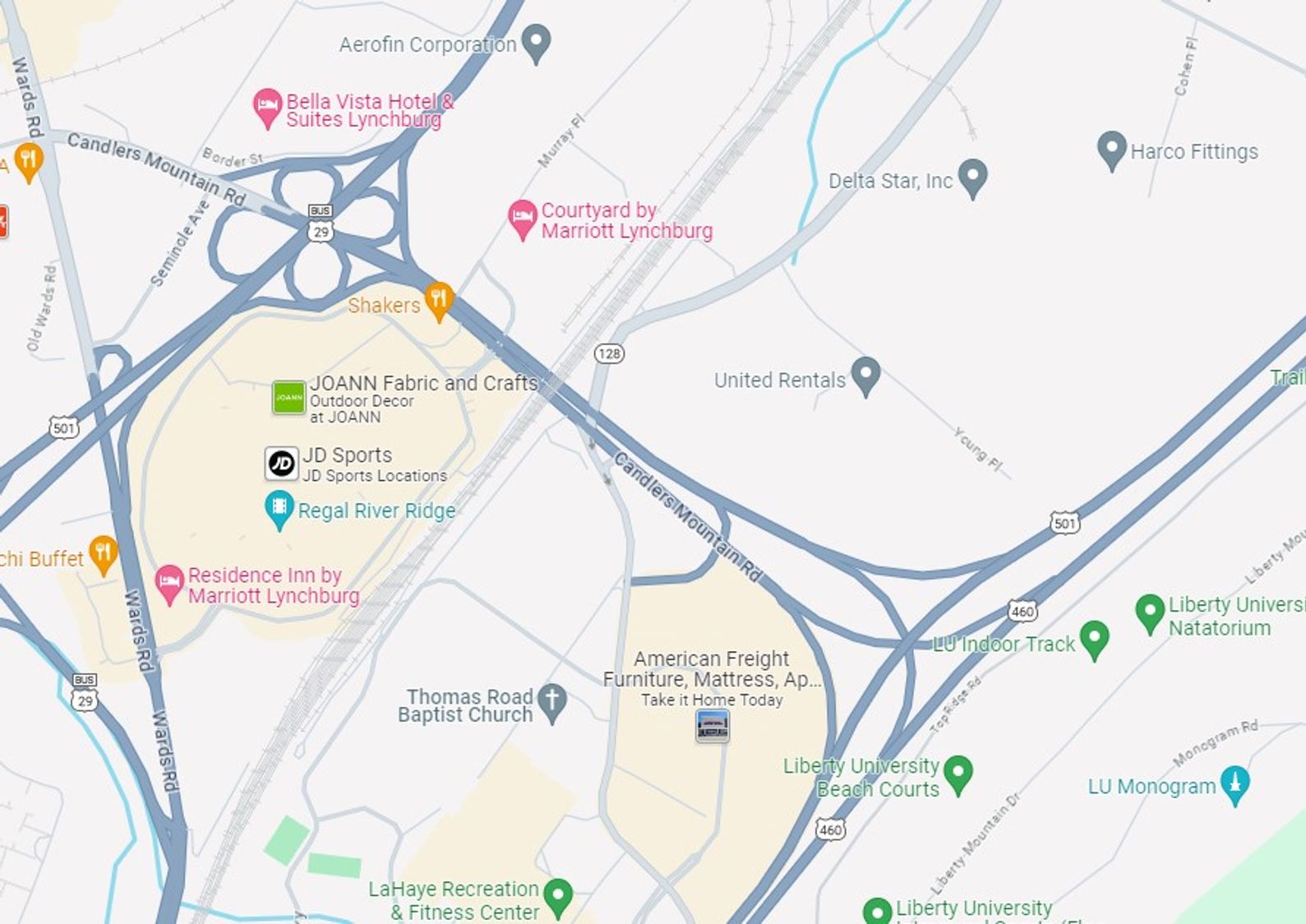 Candlers Mountain Road interchange, City of Lynchburg | Virginia Department of Transportation