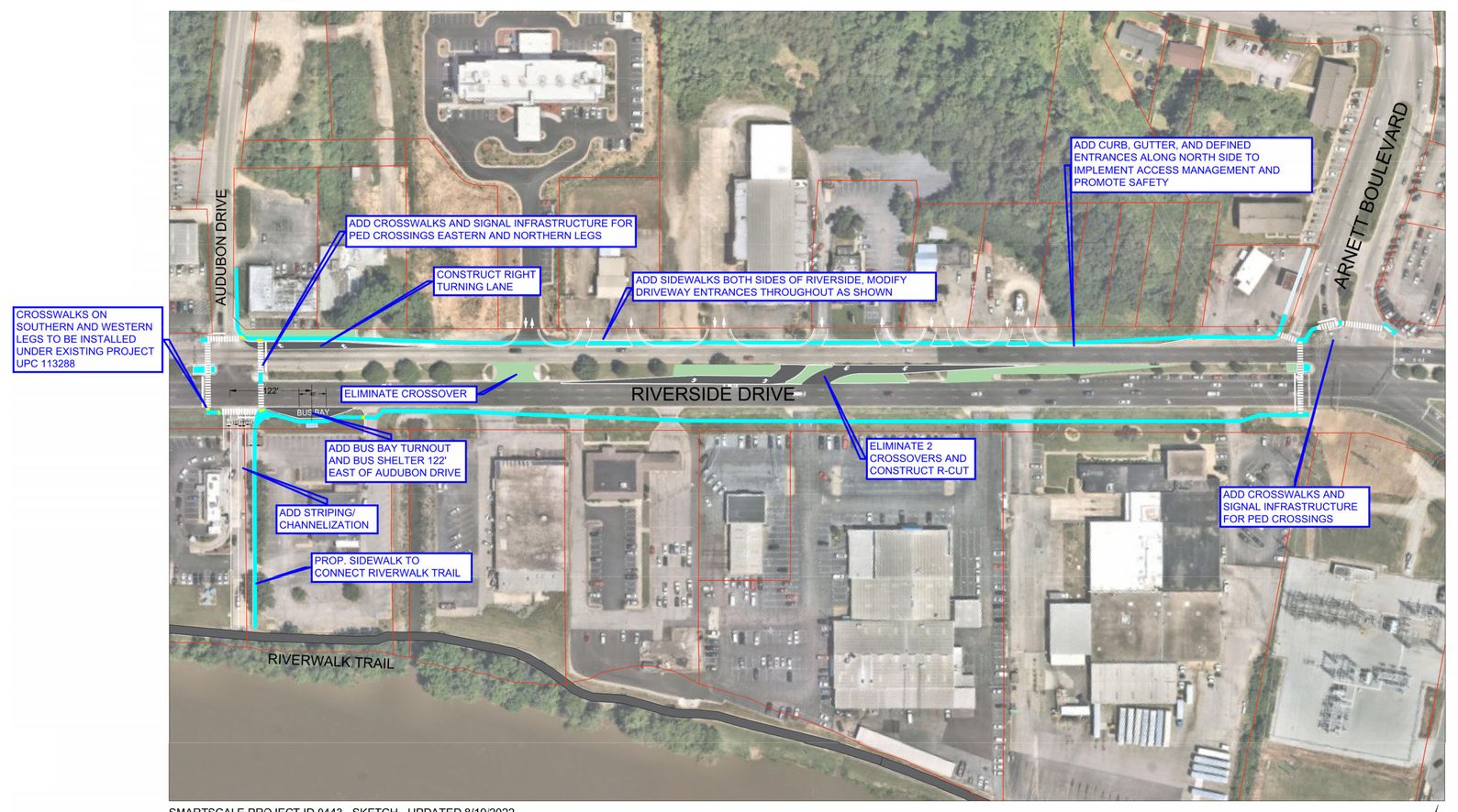 Riverside Drive improvements, Audubon Drive to Arnett Boulevard ...