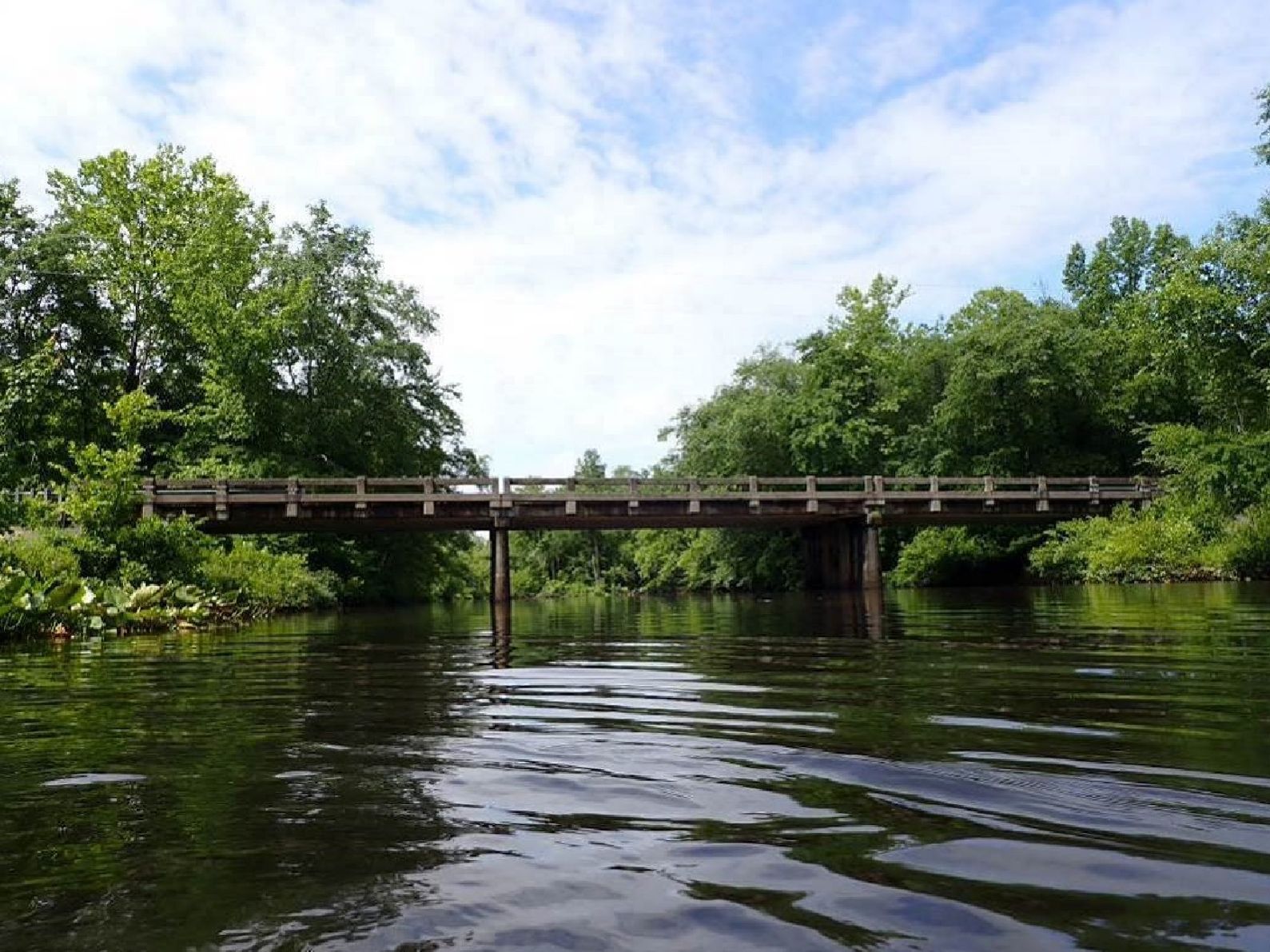Route 642 (Mossing Ford Road) bridge over Roanoke Creek, Charlotte ...