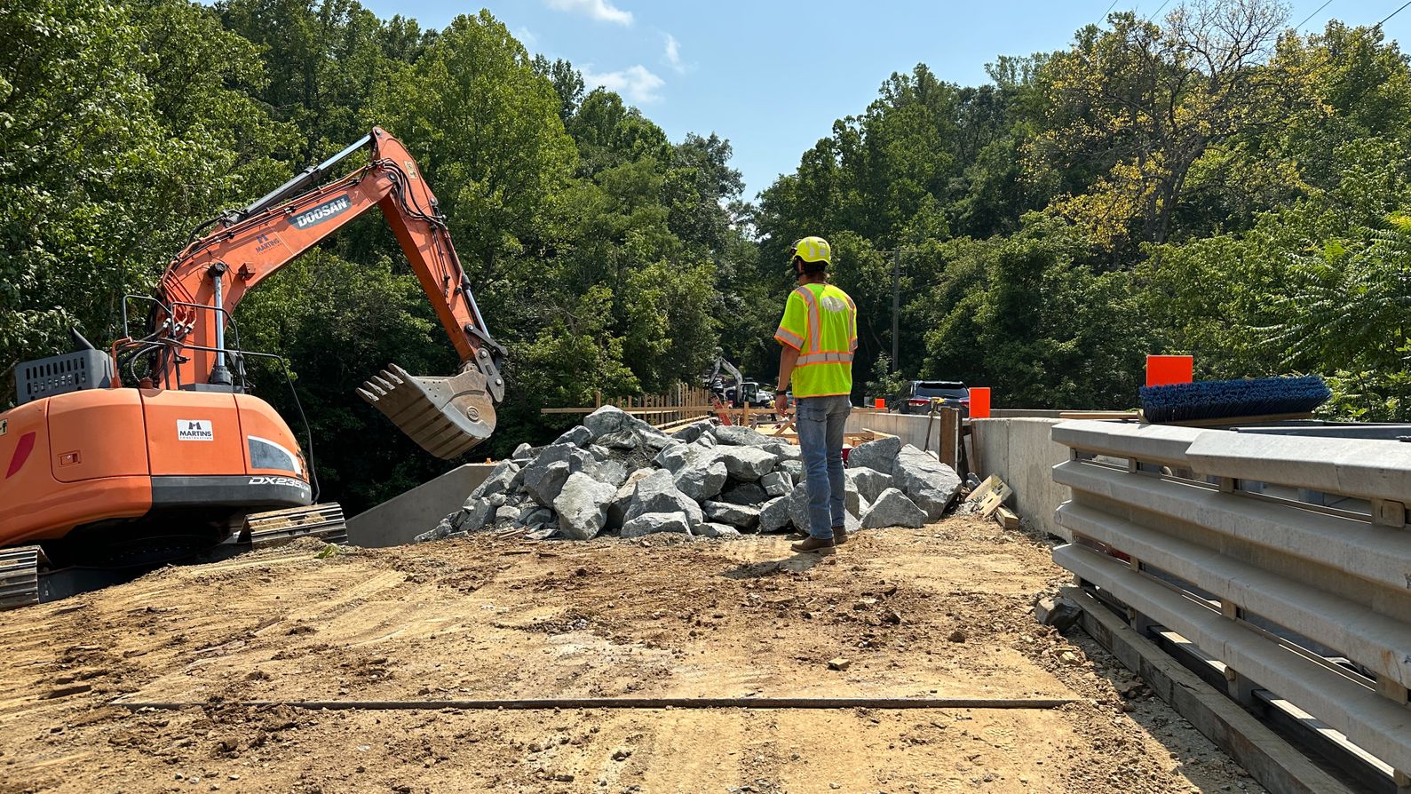 St Louis Road over Goose Creek bridge rehabilitation in Loudoun County ...
