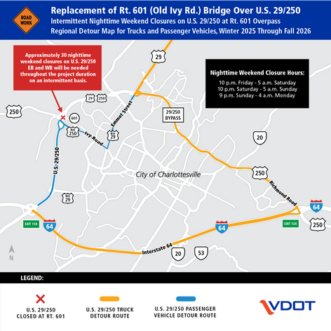 Culpeper District | Intermittent weekend night closures planned on U.S ...