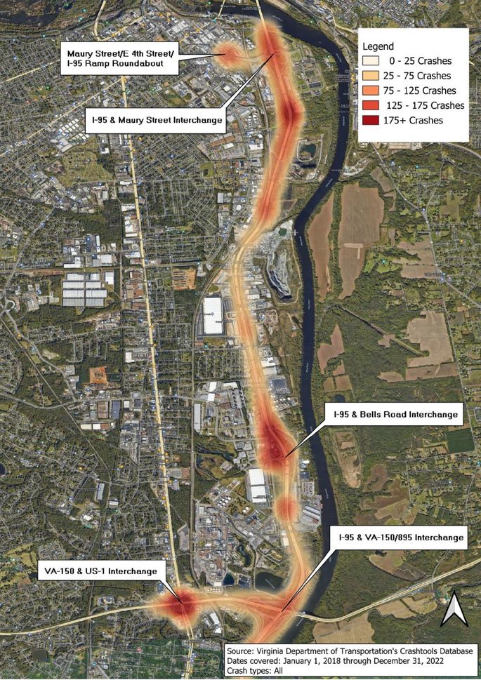 I-95 and Bells Road interstate access study in Richmond | Virginia ...