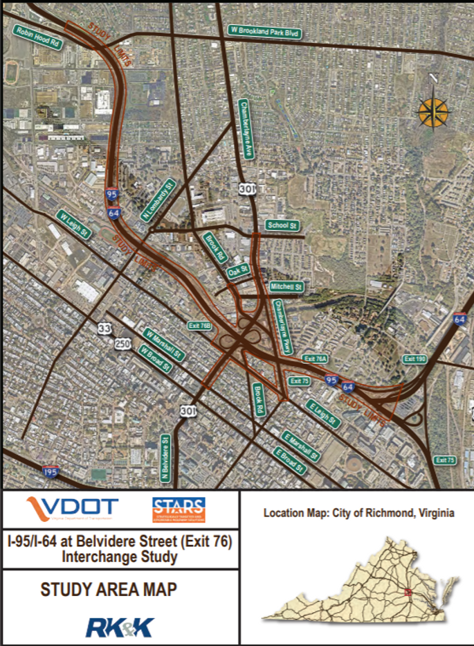 Richmond - I-95/Belvidere interchange STARS study | Virginia Department ...