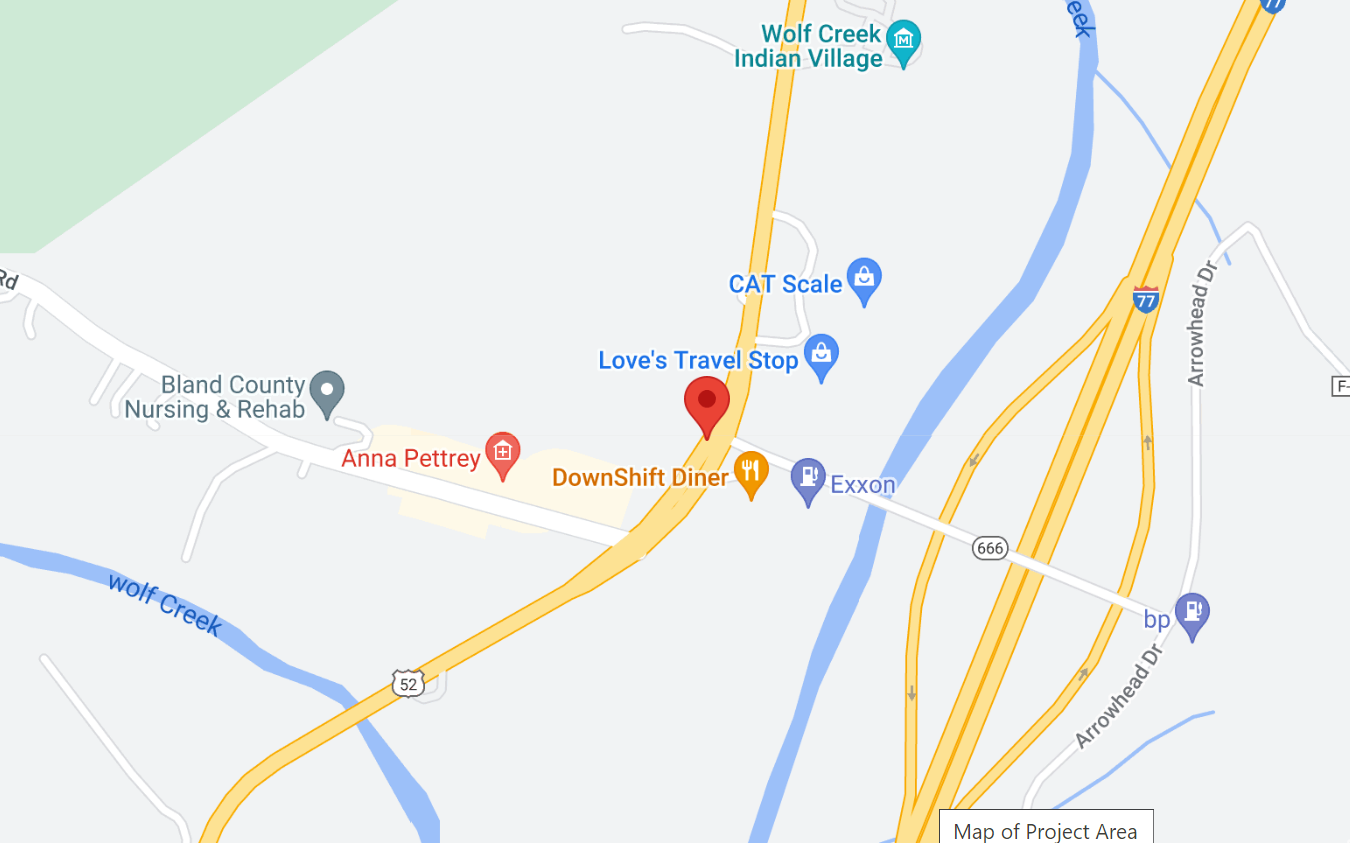 Route 52 (Bland County) intersection safety enhancement | Virginia ...
